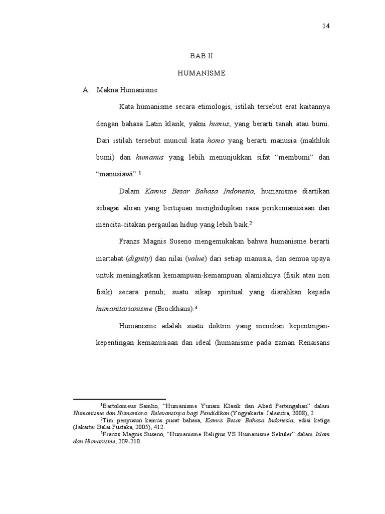 Humanisme | PDF | Ilmu Sosial | Filsafat