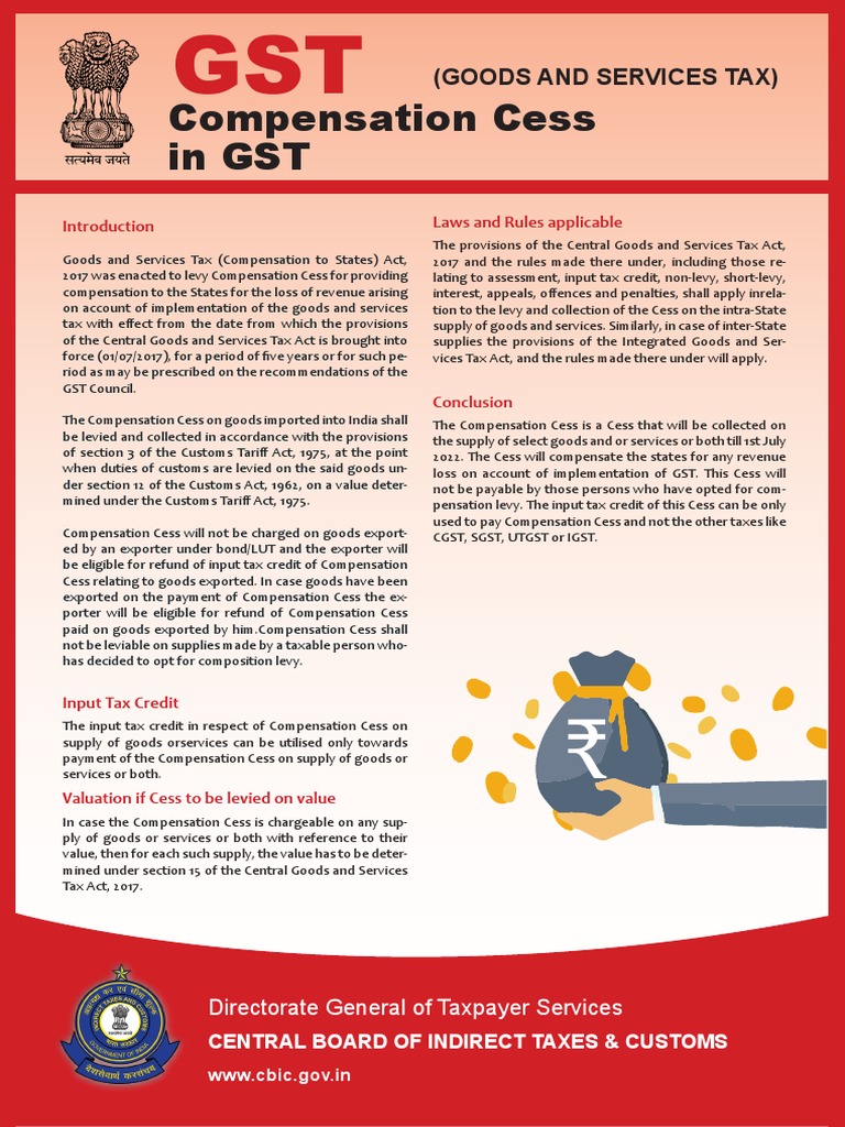 Compensation Cess-050819 | PDF | Taxes | Public Law