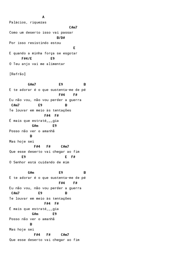 Cifra Club - Maria Marçal - Deserto 03 | PDF