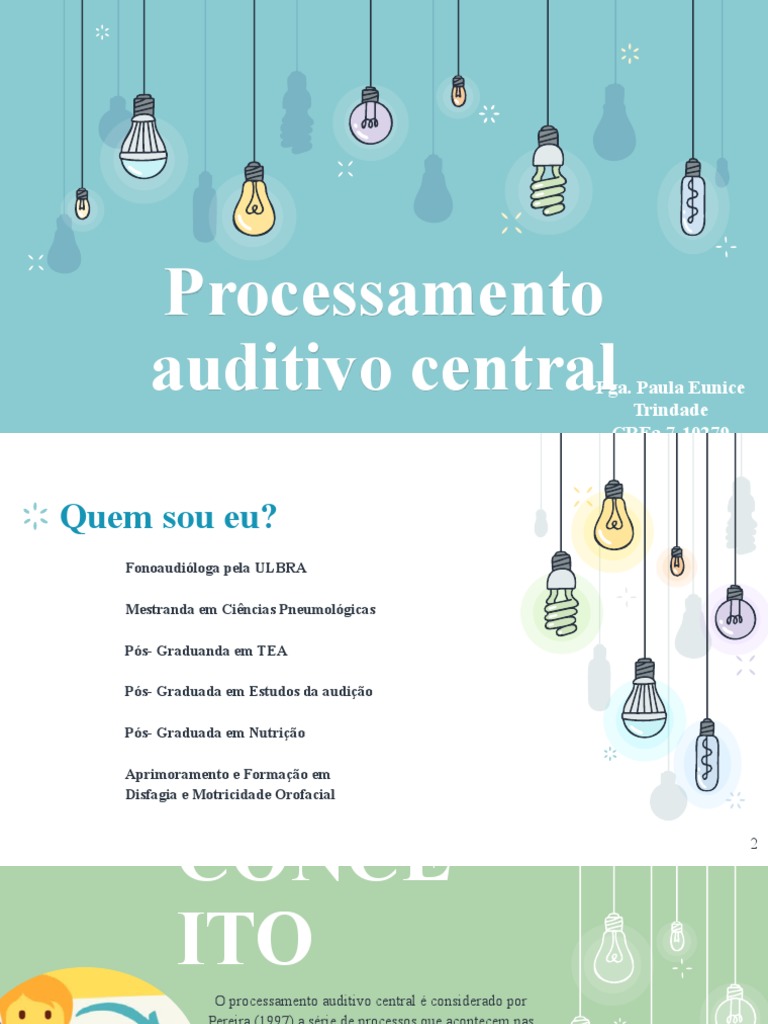 Processamento auditivo central: conceito e habilidades | PDF | Audição ...