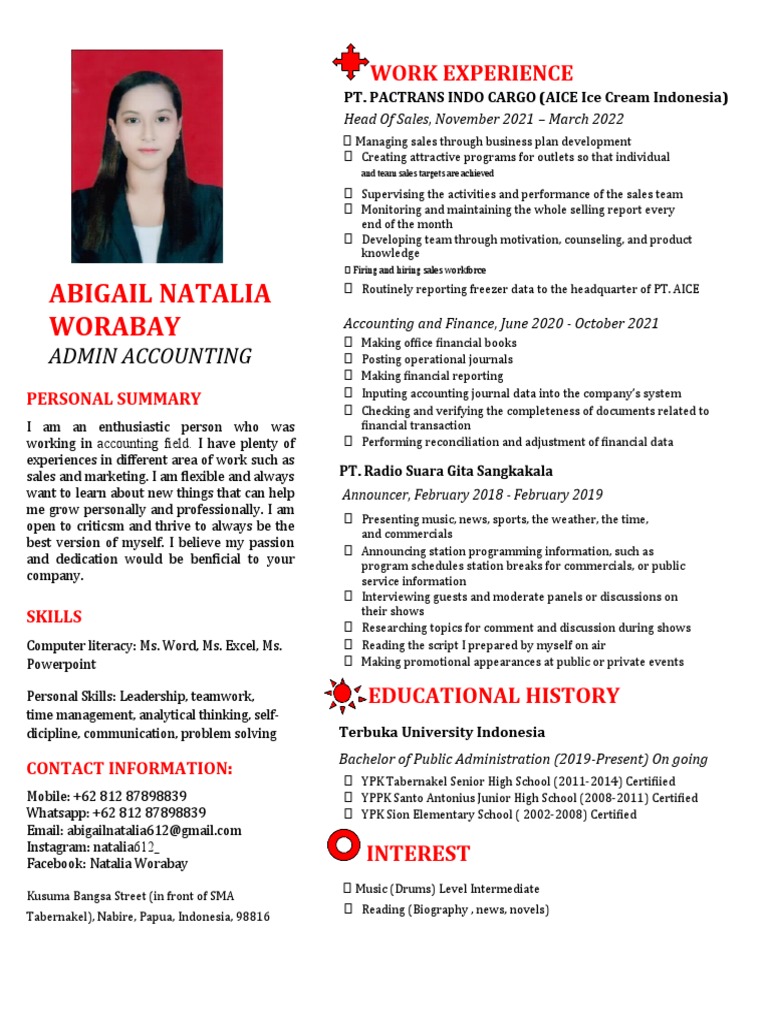 CV_Abigail_Worabay2022 | PDF | Communication