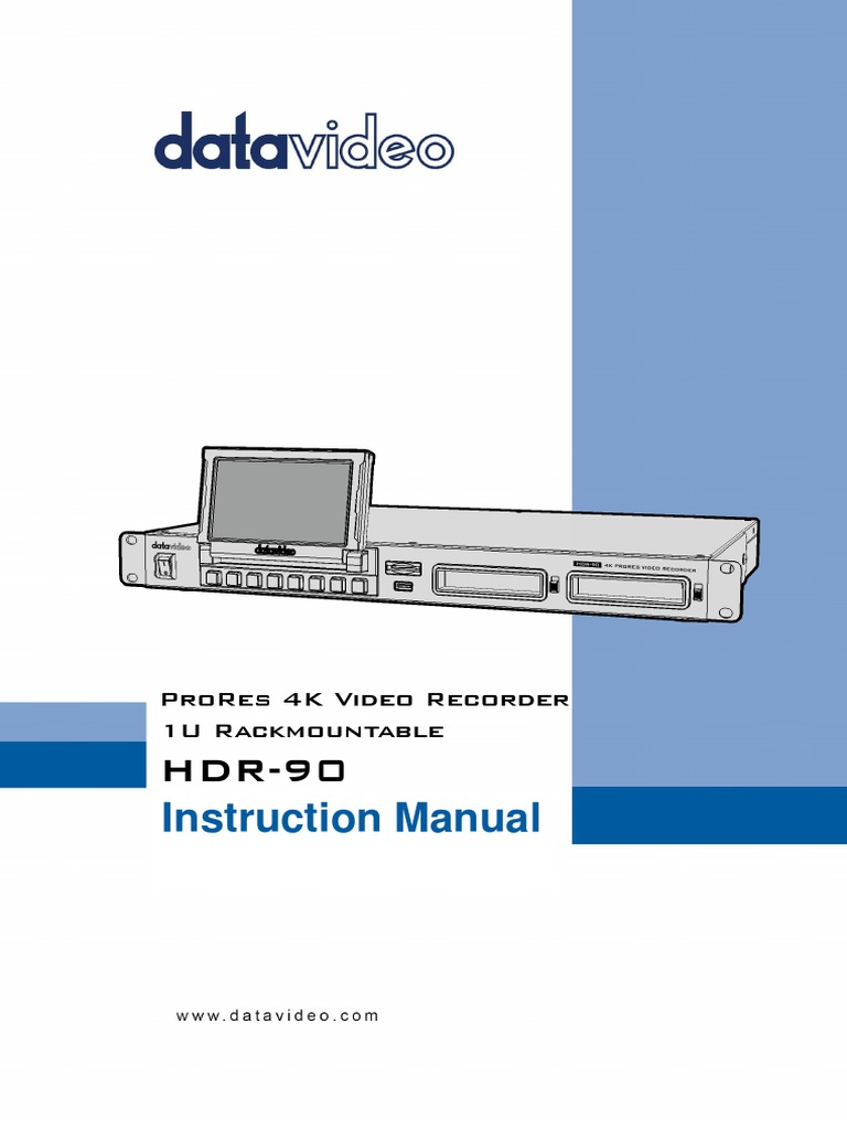 Datavideo - HDR-90 Instruction Manual | PDF | Rgb Color Model | Hdmi
