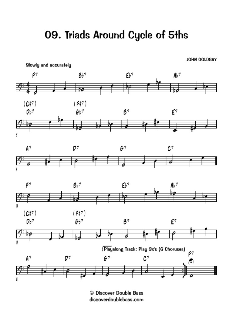 Triads Around Cycle of 5ths | PDF