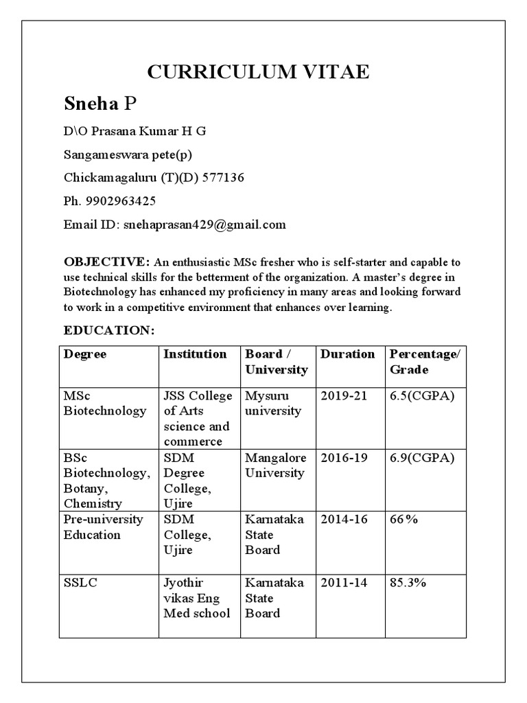 SNEHA | PDF | Biology | Life Sciences