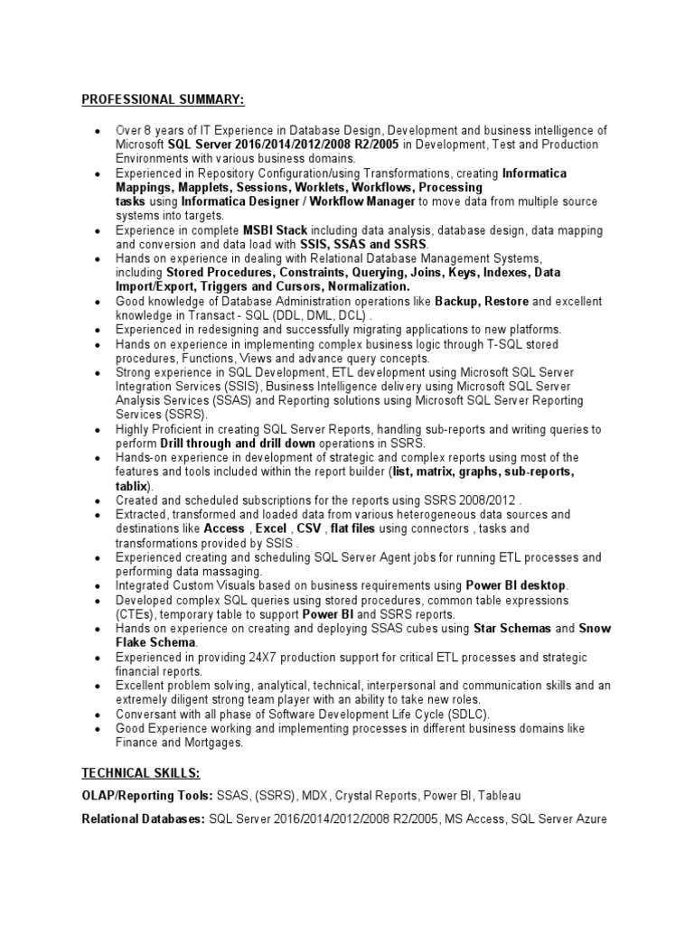 Power BI Resume 04 | PDF | Microsoft Sql Server | Databases