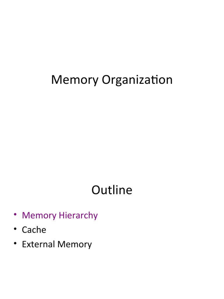 Chapter 5 Memory Organization | PDF | Random Access Memory | Computer Data Storage
