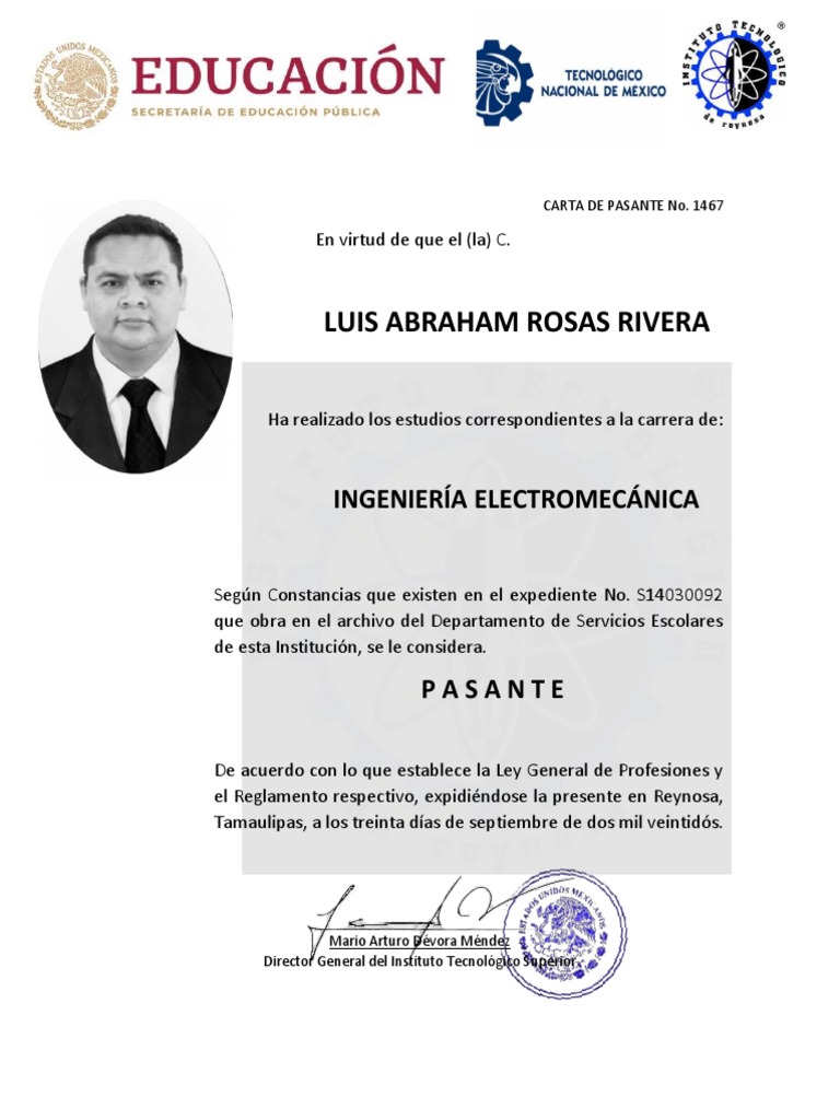 Pasante Tec Reynosa | PDF