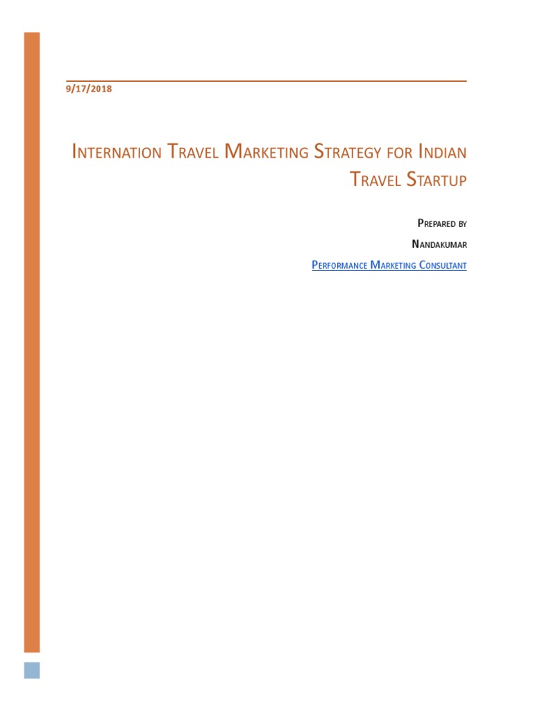 International Travel Marketing Strategy | Download Free PDF | Search Engine Optimization | Facebook