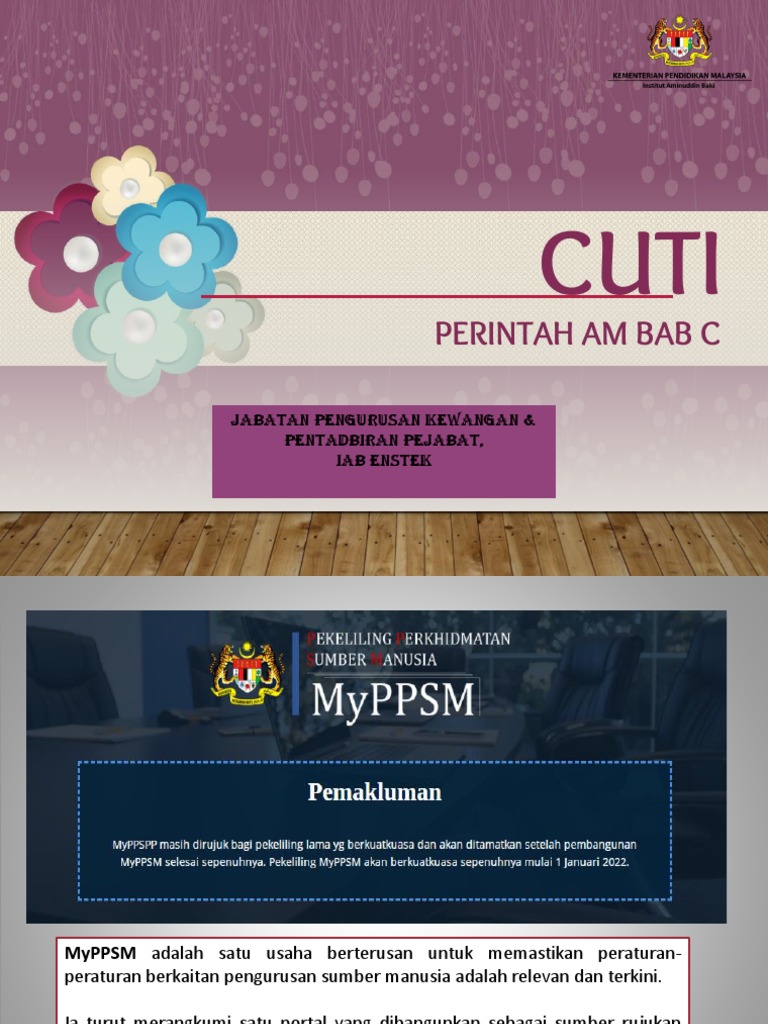 2022 Slot 6 - BAB C - CUTI | PDF