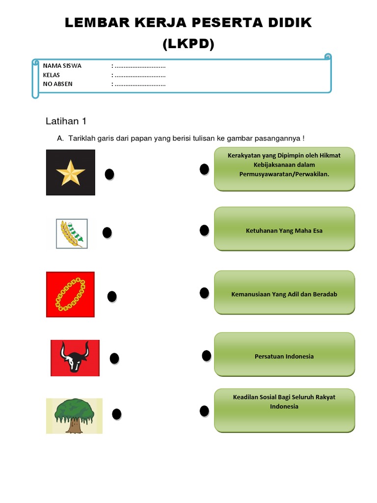 LKPD Pancasila dan Percakapan Siswa | PDF | Game & Aktivitas | Seni ...