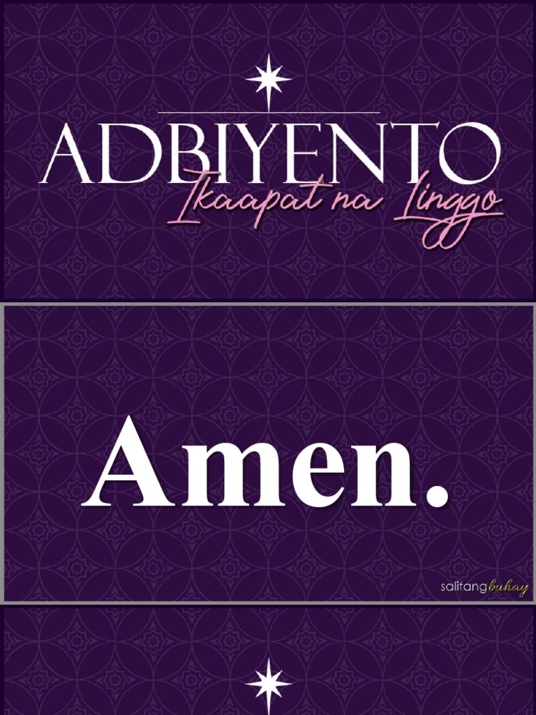 4 Linggo NG Adbiyento | PDF