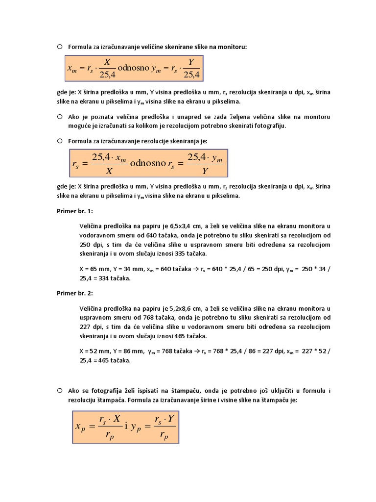 Slike - Formule - Zadaci | PDF