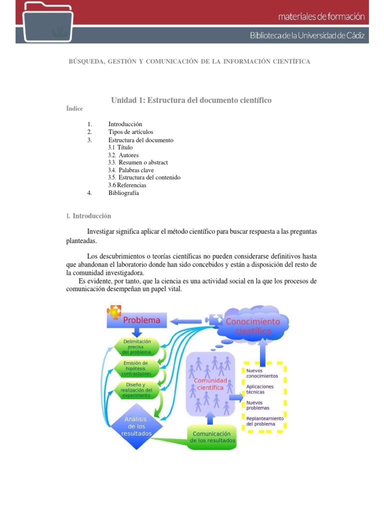 Estructura Del Documento Científico | PDF | Estadísticas | Experimentar