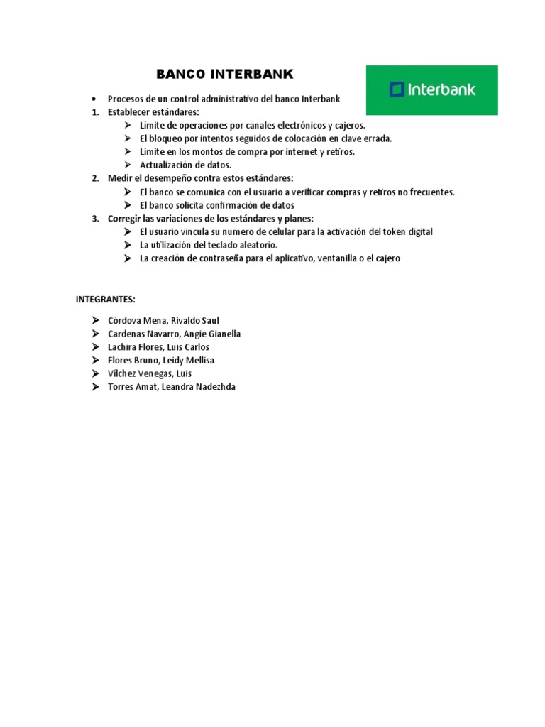 Banco Interbank | PDF