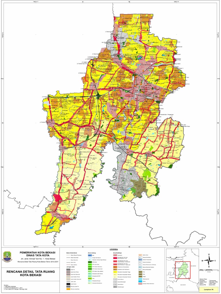 RDTR - KOTA - BEKASI REV - Peta | PDF