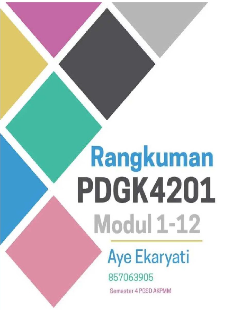 PDF Rangkuman PKN Modul 1 12 - Compress | PDF