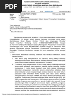 SE KAIT No 3E TH 2022 - Perihal Permohonan KPO | PDF