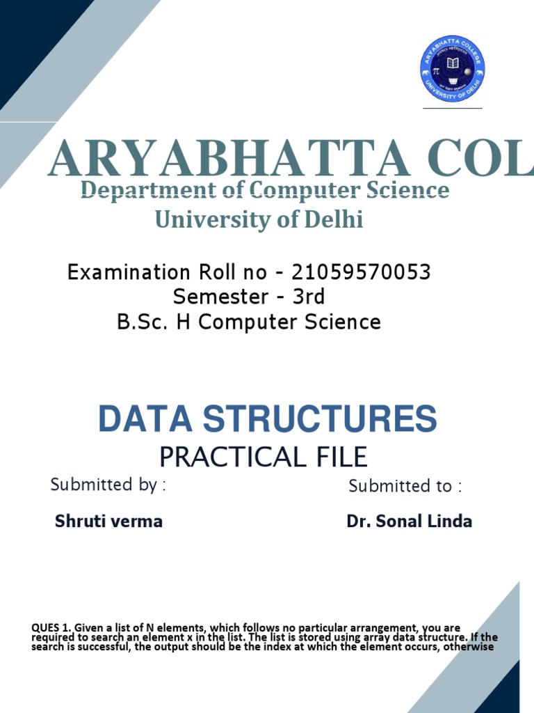 Data Structures Practical File Pdf Queue Abstract Data Type Computer Science