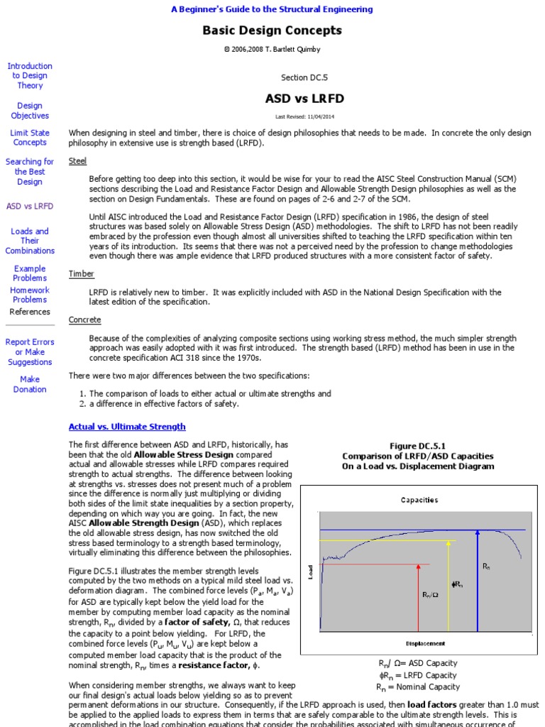 ASD Vs LRFD | Download Free PDF | Strength Of Materials | Civil Engineering