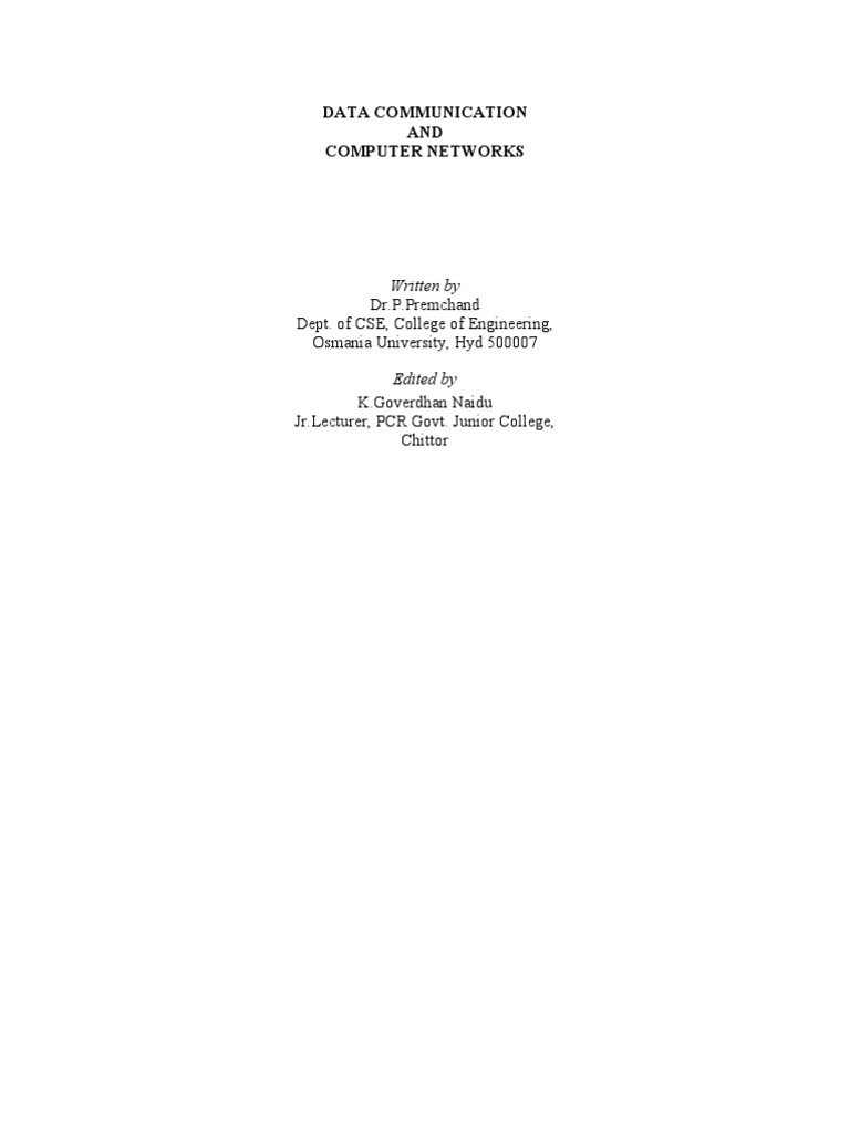 Data Communication | PDF
