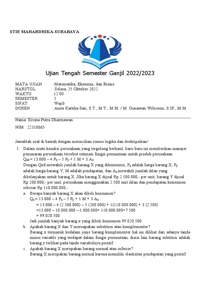 UTS Krisna Putra D | PDF