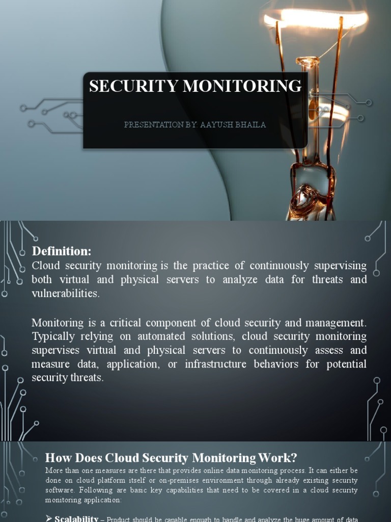 Security Monitoring | PDF | Cloud Computing | Computer Security