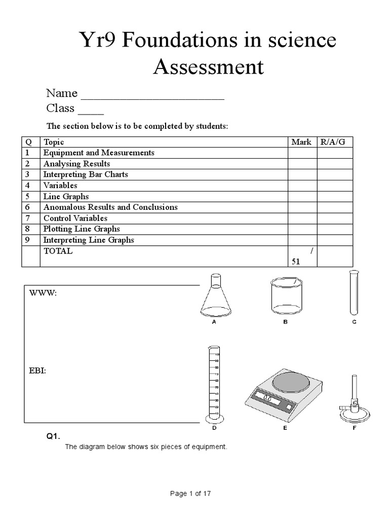 Y9 Foundations Test (1) | PDF