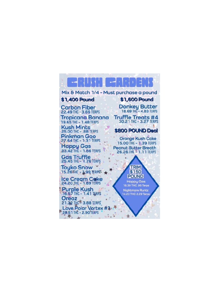 Crush Menu | PDF