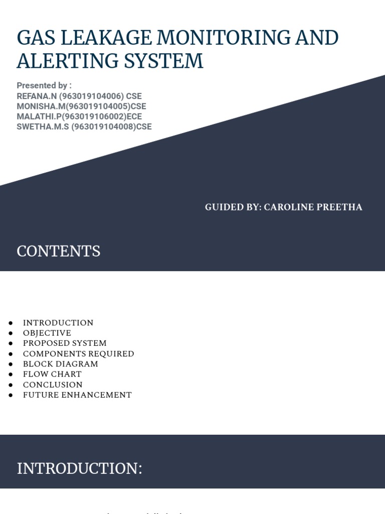 Gas Leakage Monitoring And Alerting System Pdf Arduino Sensor