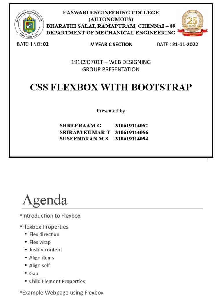 CSS Flexbox Properties and Implementation Using Bootstrap | PDF | Bootstrap (Front End Framework ...