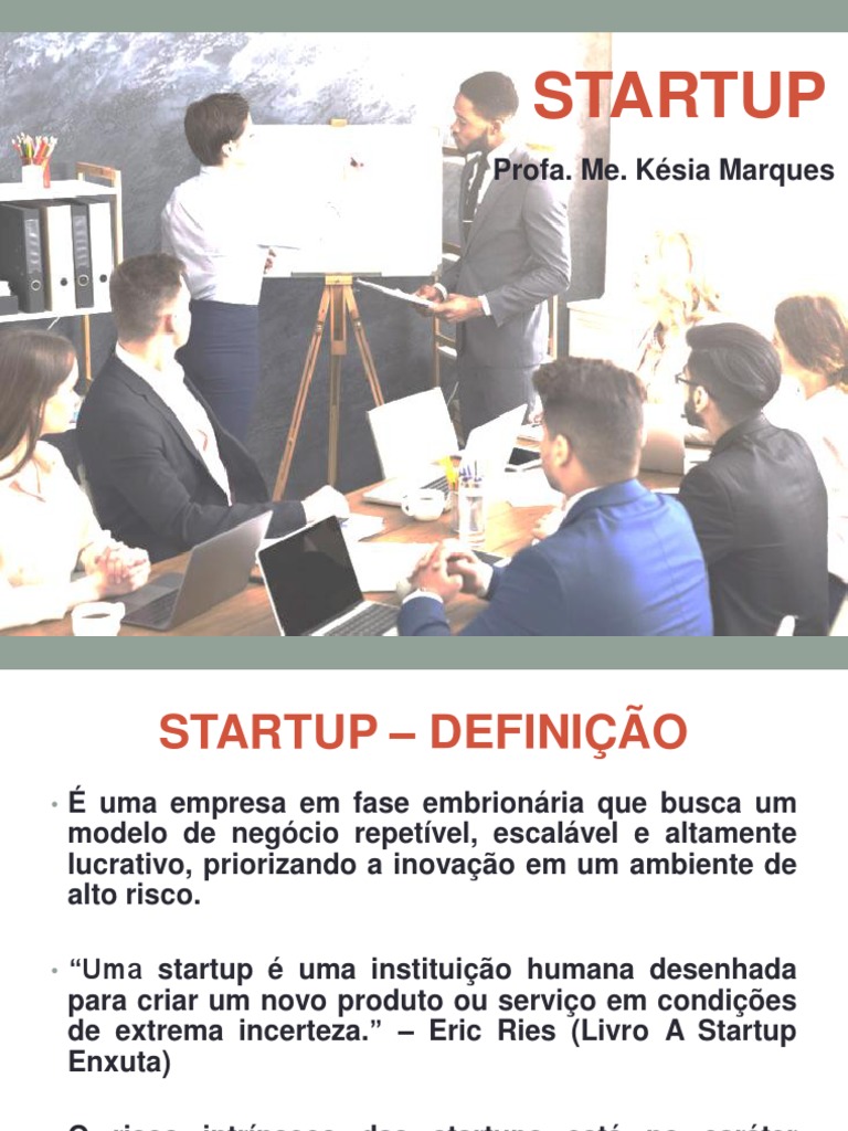 Aula 06 STARTUP | PDF | Empresa Startup | Microempresas e Empreendedores