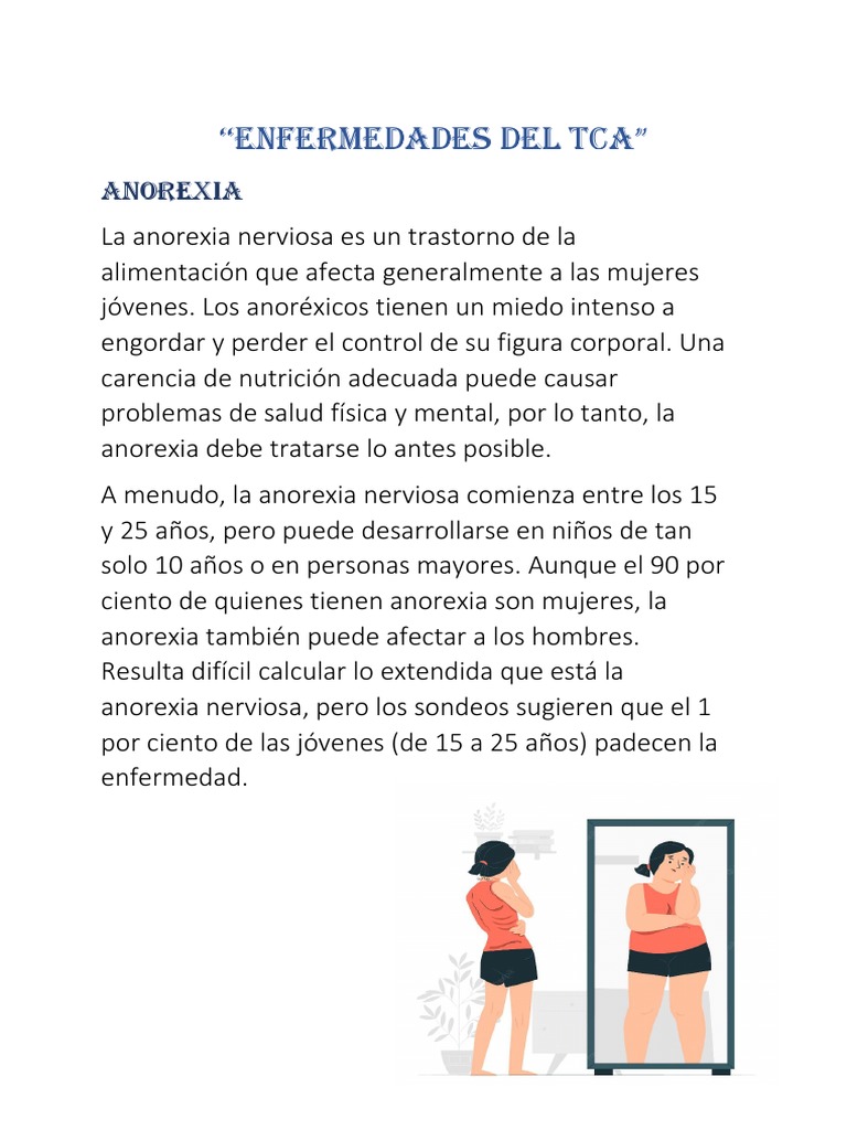Enfermedades Del Tca | PDF | Bulimia nerviosa | Anorexia nerviosa