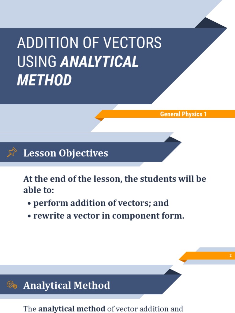 Analytical-Method | PDF | Euclidean Vector | Abstract Algebra
