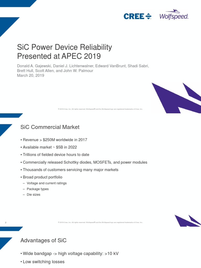 IS11.6 SiC Device Reliability | PDF | Field Effect Transistor ...