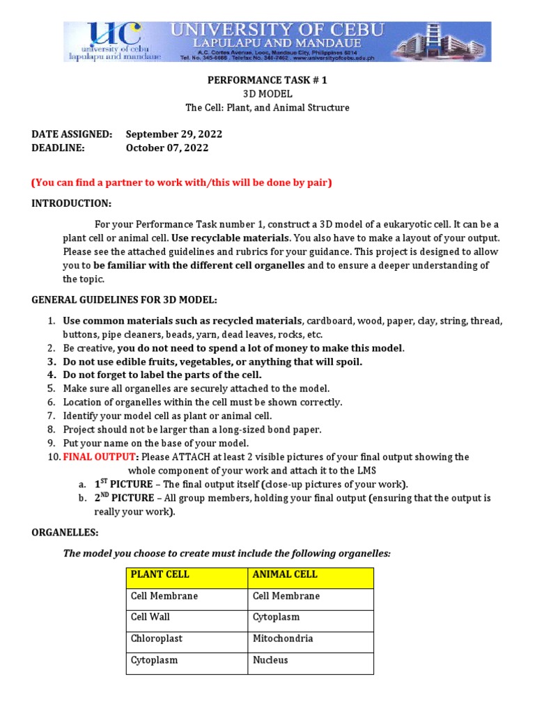 Gen - Bio 1 PT 1 3D MODE | PDF | Cytoplasm | Cell Biology