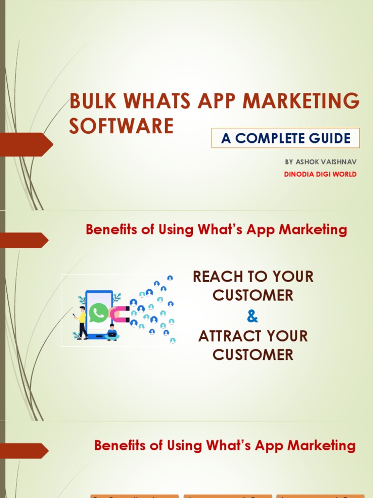 Whats App Marketing Software | PDF | Cloud Computing | Marketing