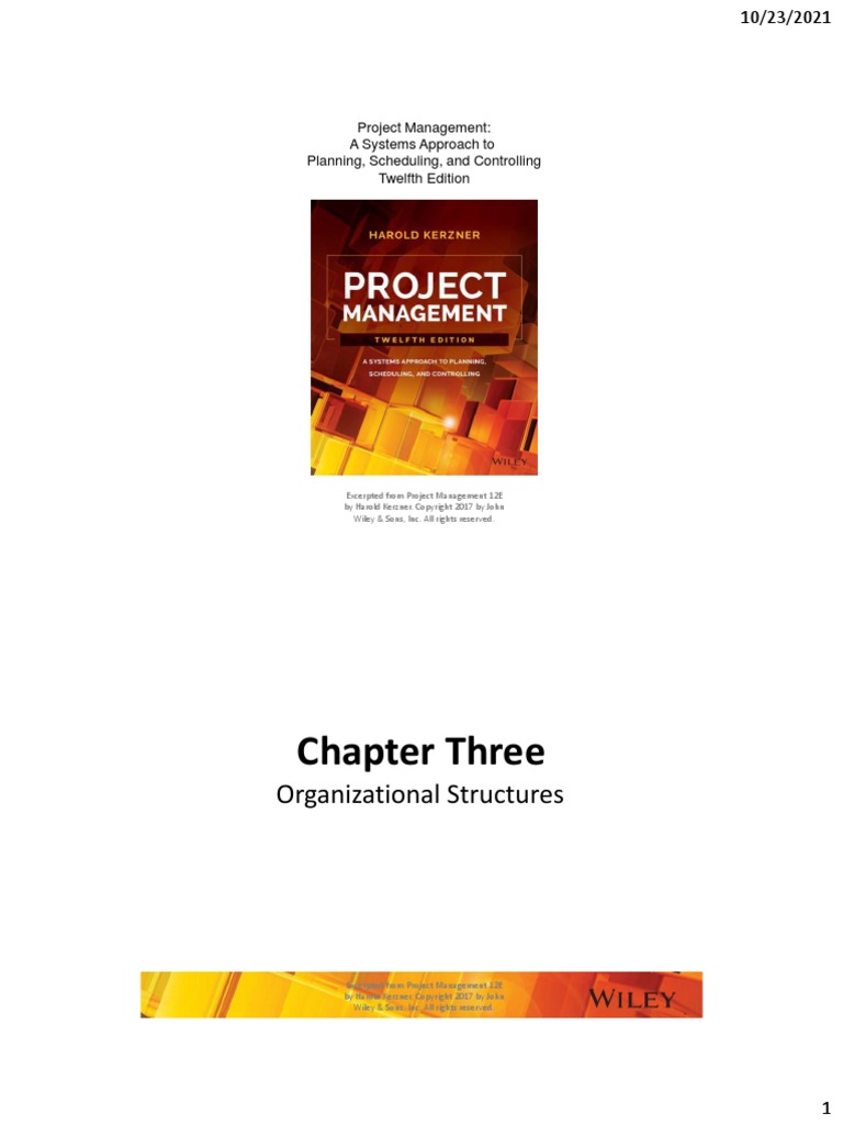 CH 03 | PDF | Organizational Structure | Project Management