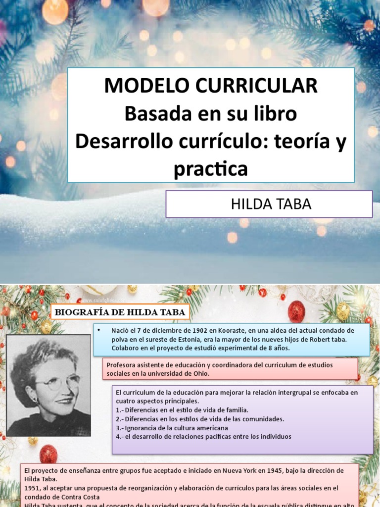 Modelo Curricular de Hilda Taba | PDF