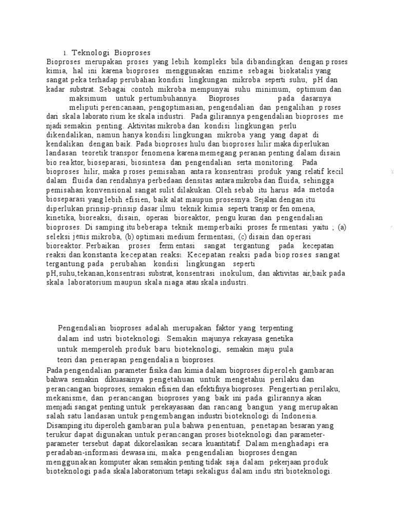 Teknologi Bioproses Eng | PDF