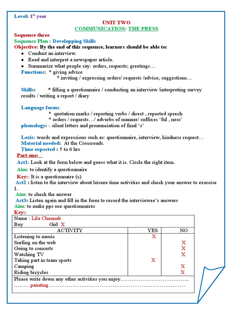 1st Year Unit 2 Sequence 3 | PDF | Cognition | Cognitive Science