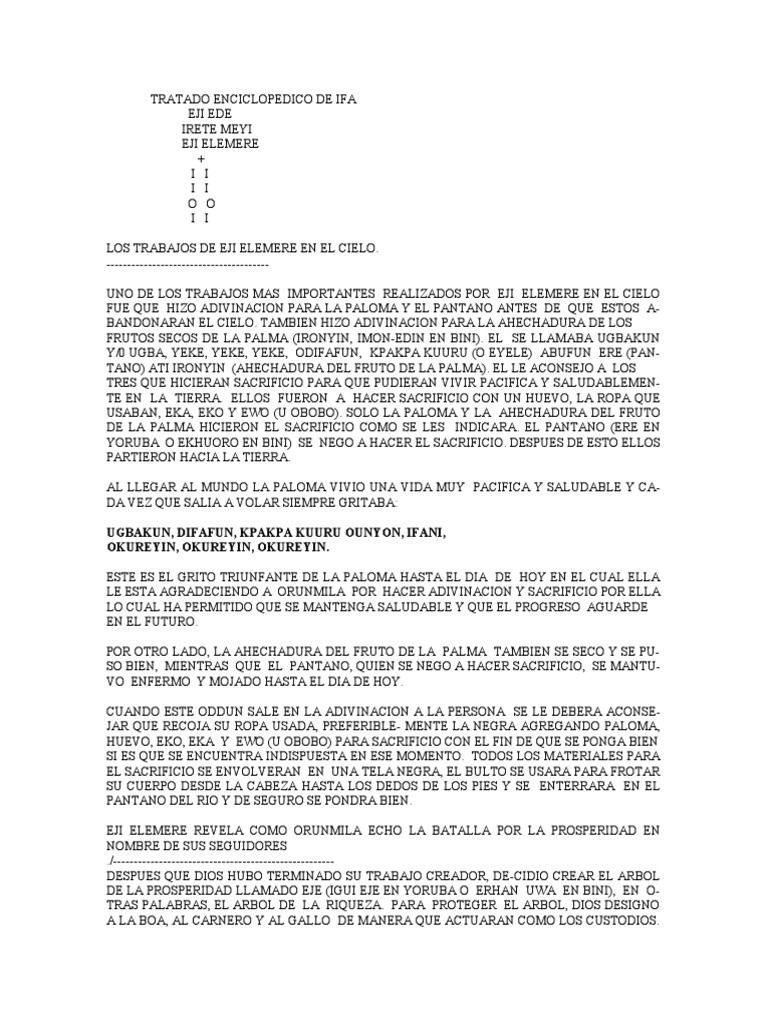 Irete Meyi Bajada | PDF | Supersticiones | Predicción