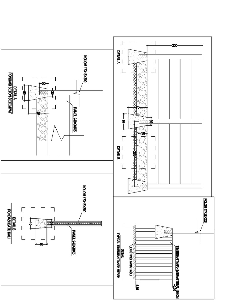 Detail Pagar Precast | PDF