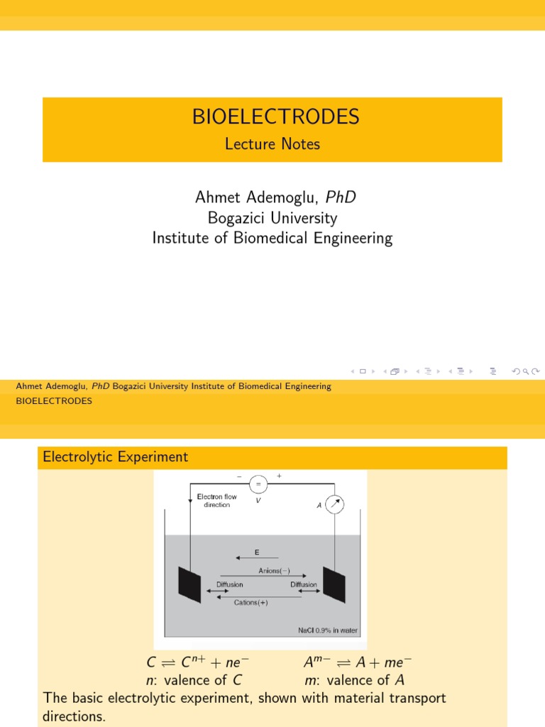 ELECTRODES | PDF | Physical Sciences | Applied And Interdisciplinary Physics