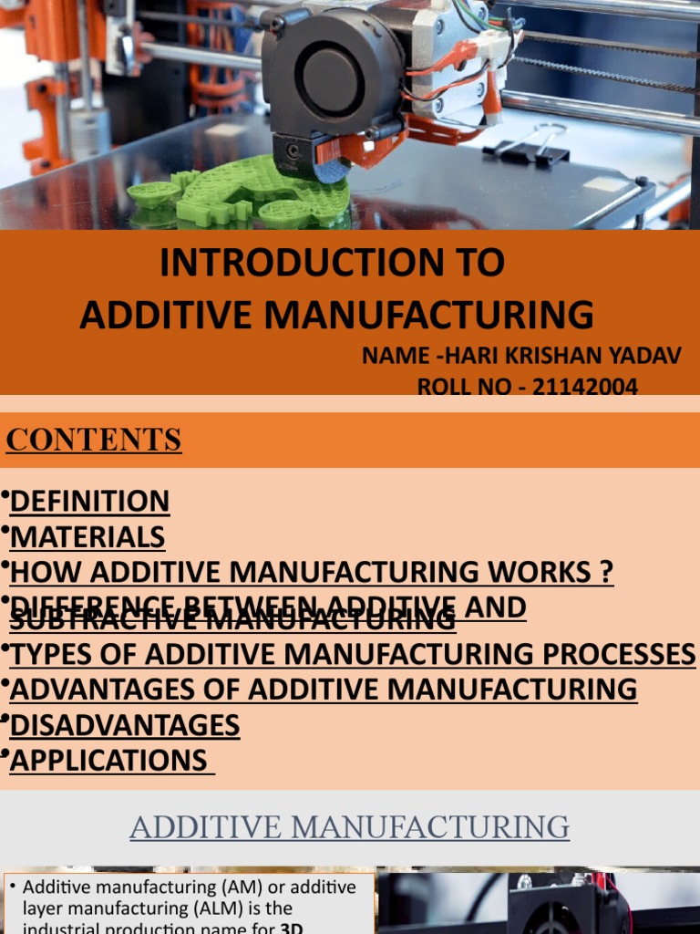 Additive Manufacturing | PDF | 3 D Printing | Building Engineering