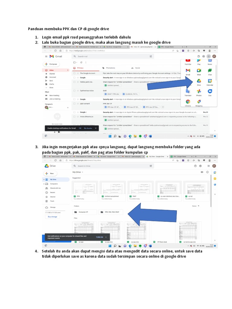 Panduan Membuka PPK Dan CP Di Google Drive | PDF | Karier ...