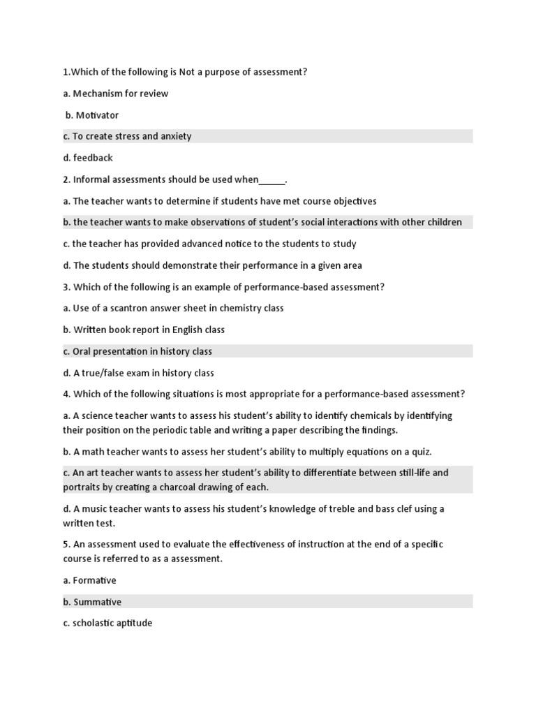 Compre | PDF | Educational Assessment | Test (Assessment)