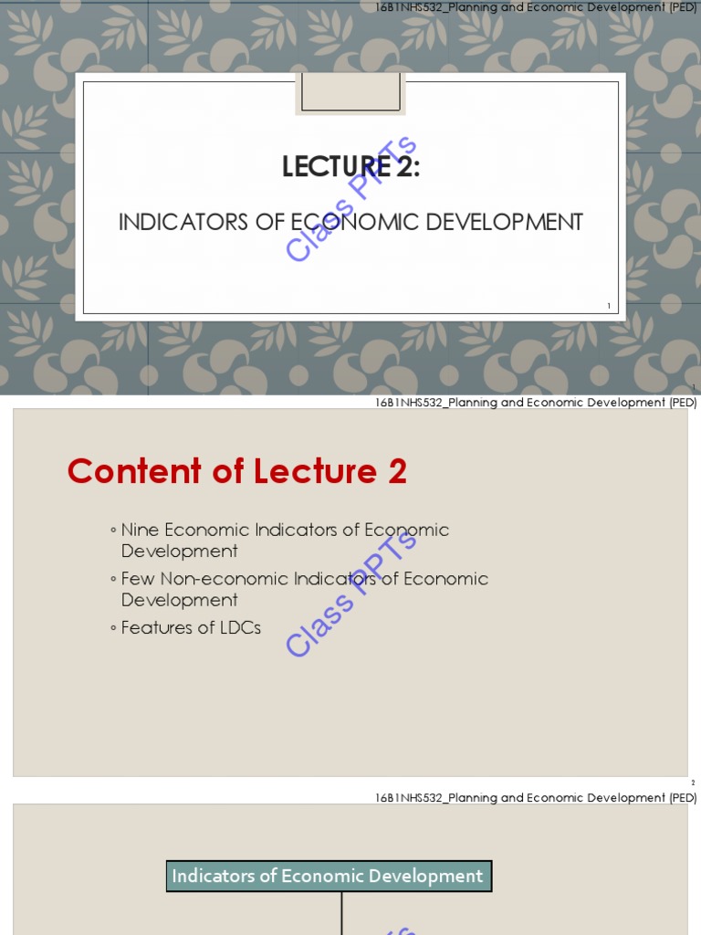 Key Indicators of Economic Development | PDF | Economic Growth | Economics