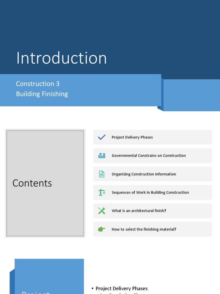 00-Building Finishing 2020-2021-Introduction | PDF | Building Code | Wall