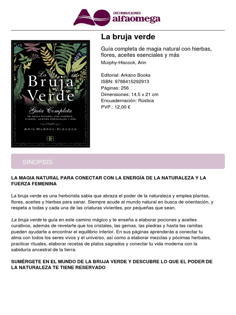 La Bruja Verde: Sinopsis | PDF