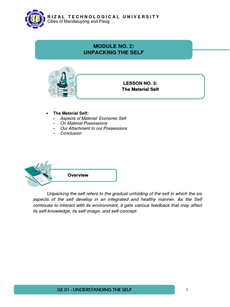 Lesson 6 - The Material Self | PDF | Learning | Family